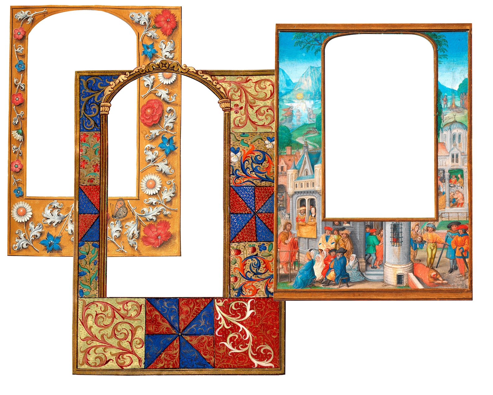 Medieval Illuminated Manuscript Frame PNG Images Set 4 - Etsy