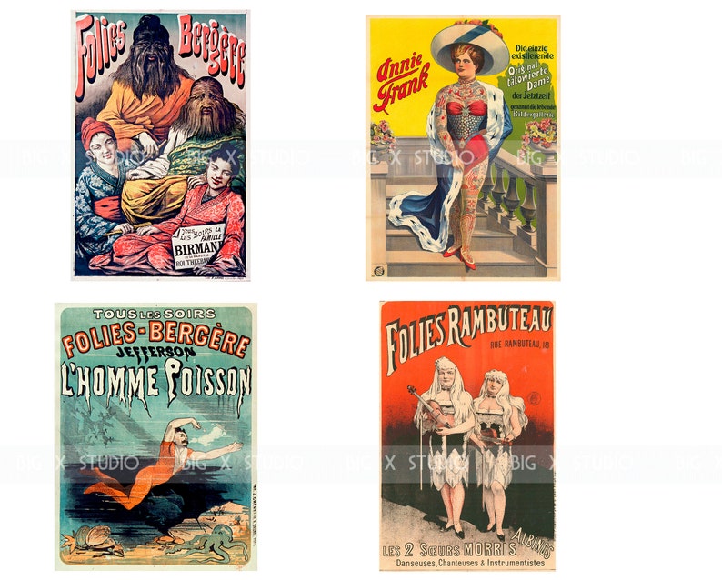 Circus Sideshow Poster Images / Digital Download / Commercial - Etsy