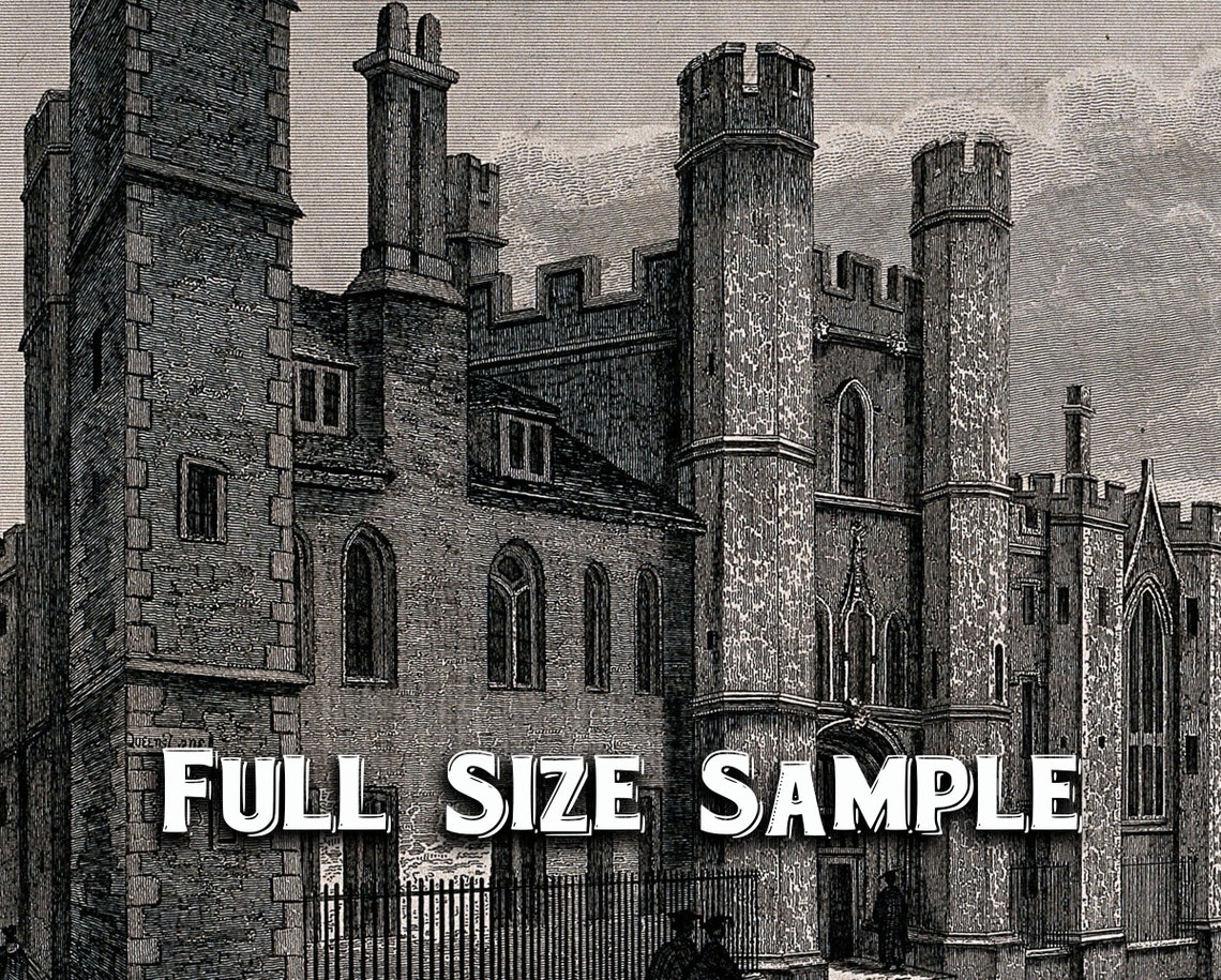 Gothic Architecture Engraving Images / Digital Download / | Etsy