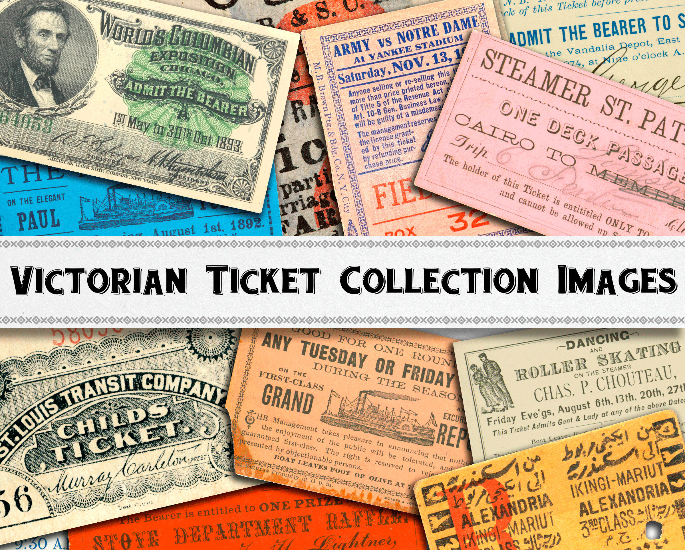 Real Vintage Train Ticket