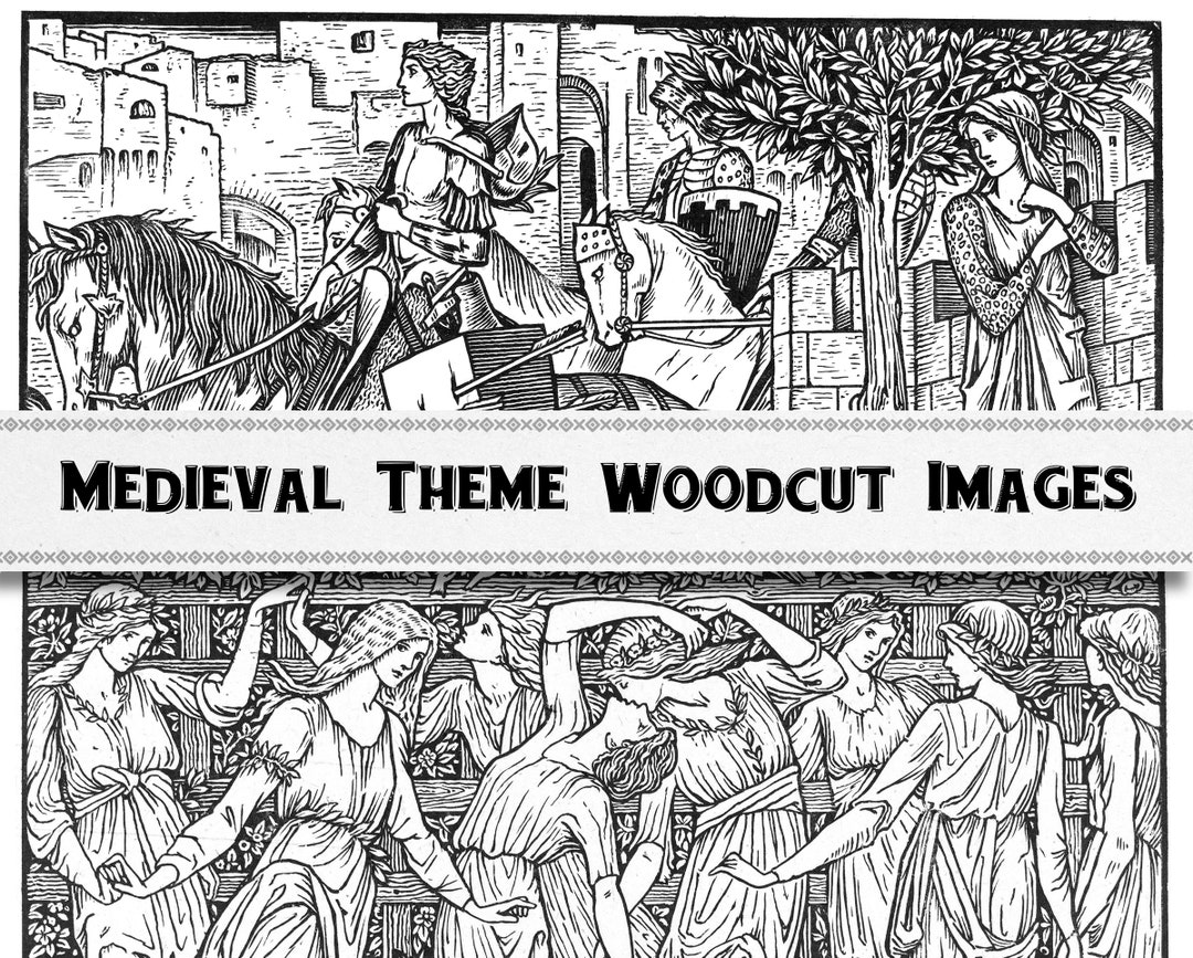 Medieval Renaissance Engraving Woodcut Images Set 2 / Digital - Etsy