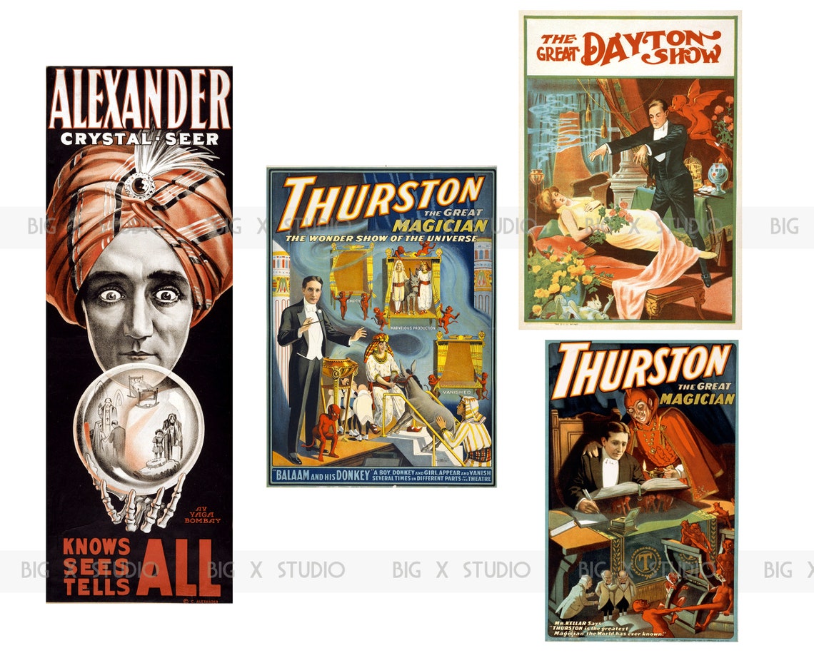 Black Magic Poster Images Set 2 / Digital Download / Commercial Use ...