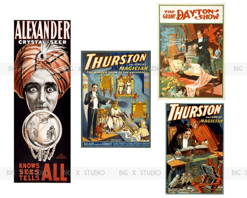 Black Magic Poster Images Set 2 / Digital Download / Commercial Use ...