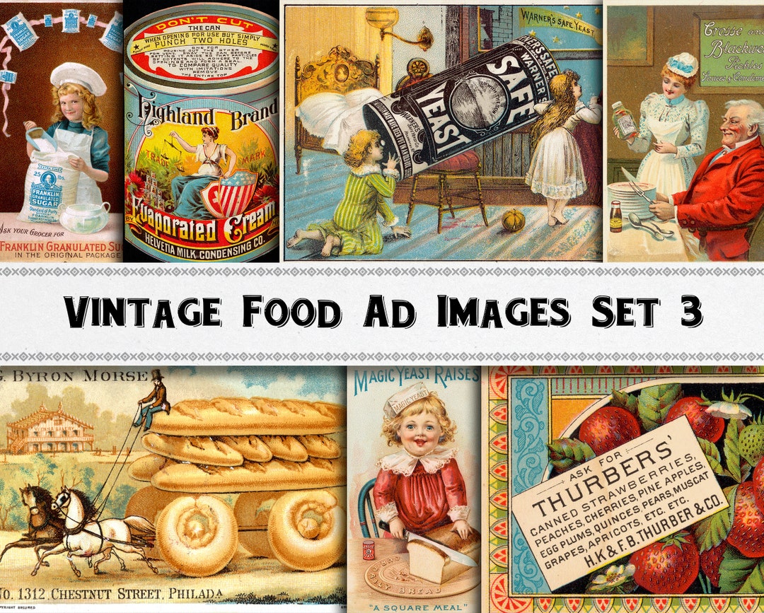 Vintage Food Advertising Images Set 3 / Digital Download / - Etsy