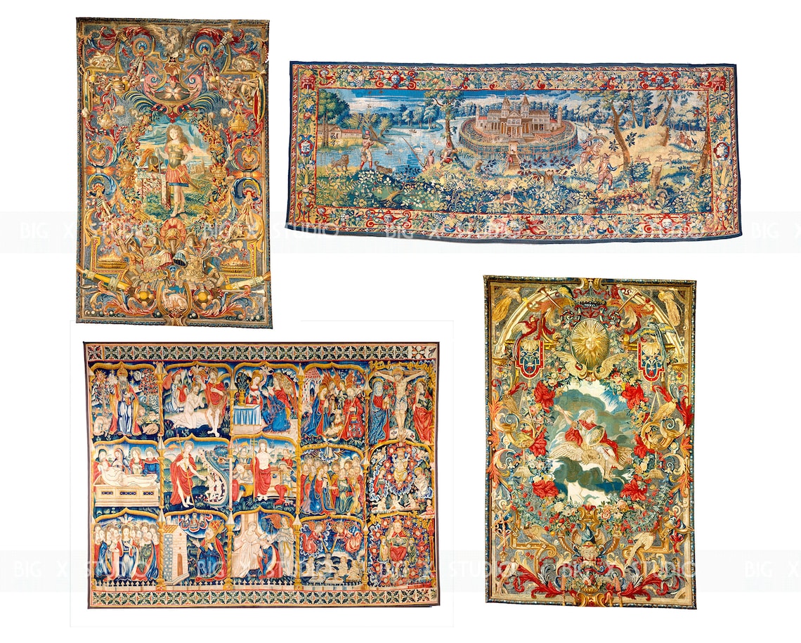 Medieval Renaissance Tapestry Images Set 3 / Digital Download - Etsy