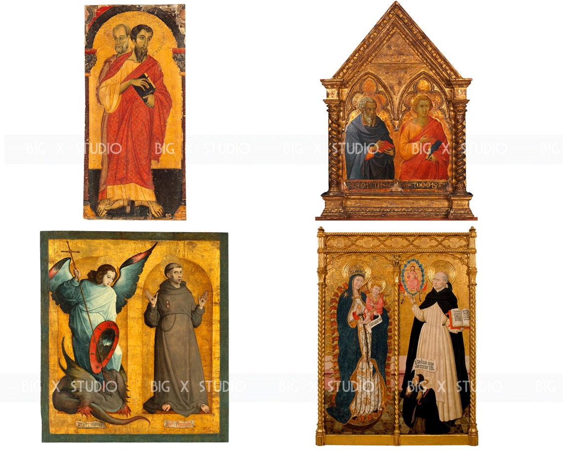Gold Icons of Saints Images Set 2 / Digital Download / - Etsy