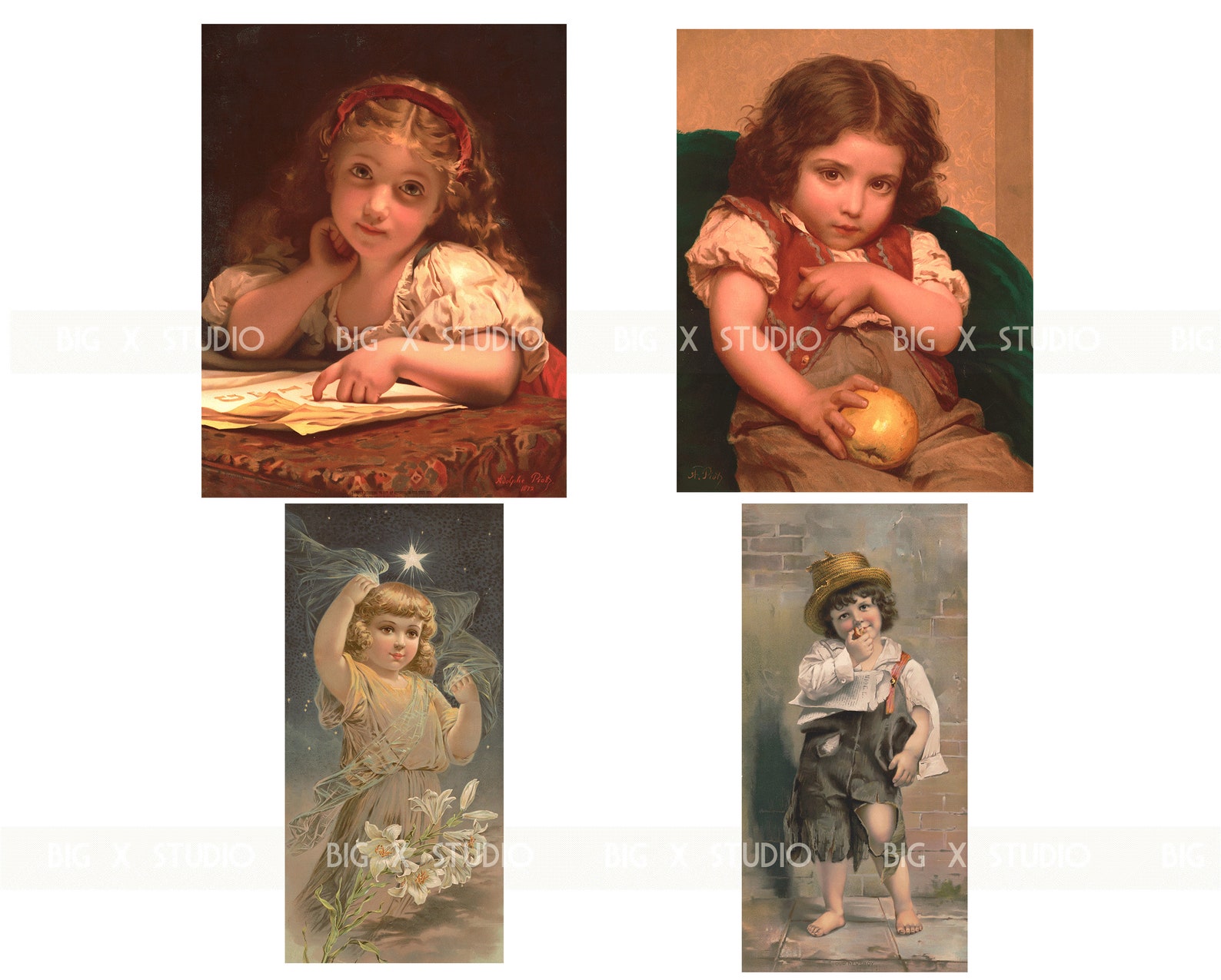 Illustrations of Victorian Children/ Digital Download / High - Etsy