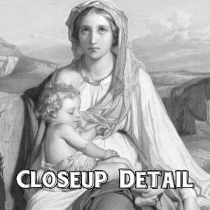 Vintage Virgin Mary Engraving Images / Digital Download / Commercial ...