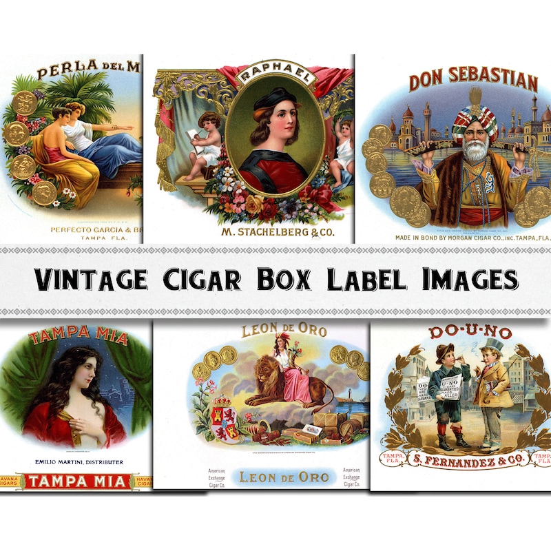 Vintage Cigar Labels - Etsy