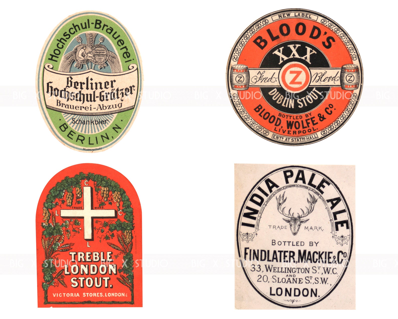Vintage Beer Label PNG Images / Digital Download / Commercial - Etsy