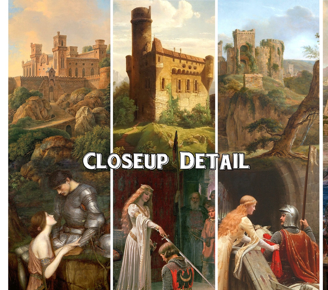 Knight Princess Castle Printable Bookmarks / Digital Download - Etsy