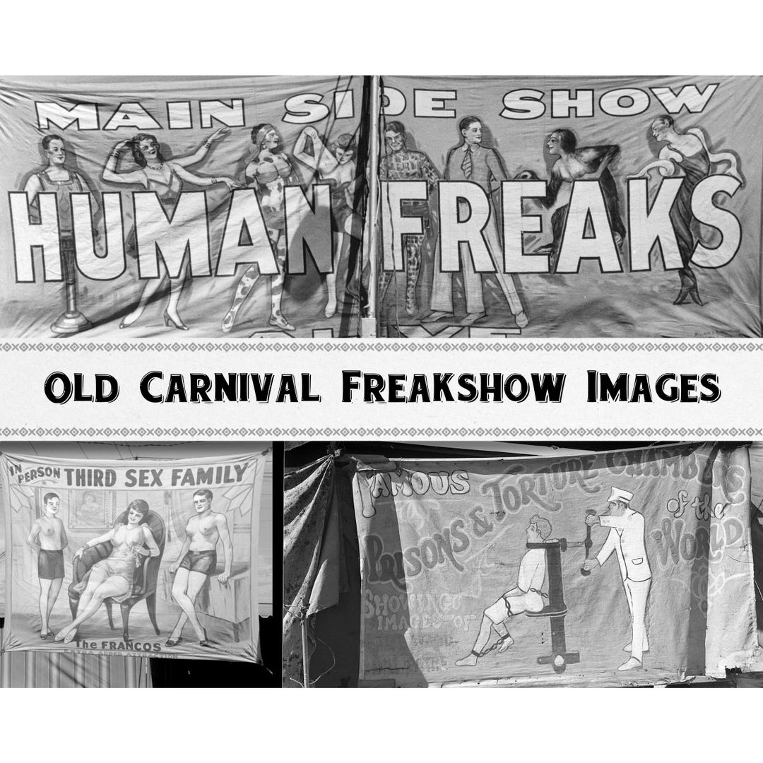 Carnival Freakshow Photo Collection / Digital Download / Commercial Use ...
