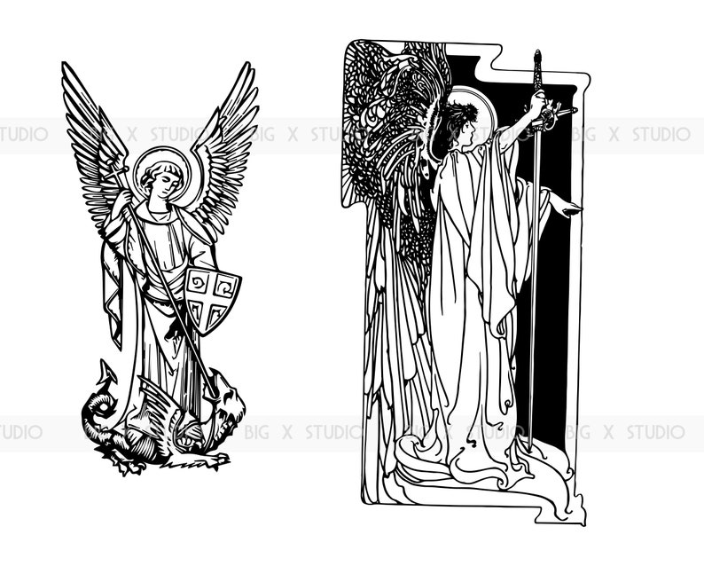 Vintage Angel Vector SVG Images / Digital Download / - Etsy