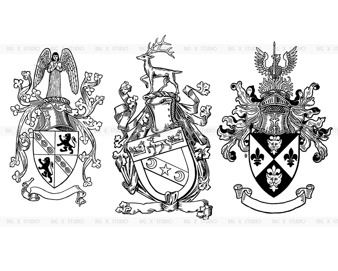 Medieval Heraldry / Coat of Arms / SVG Images / Digital - Etsy UK
