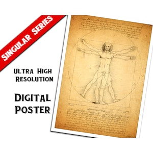 Vitruvian Man Digital Download / Ultra High Resolution / Commercial ...
