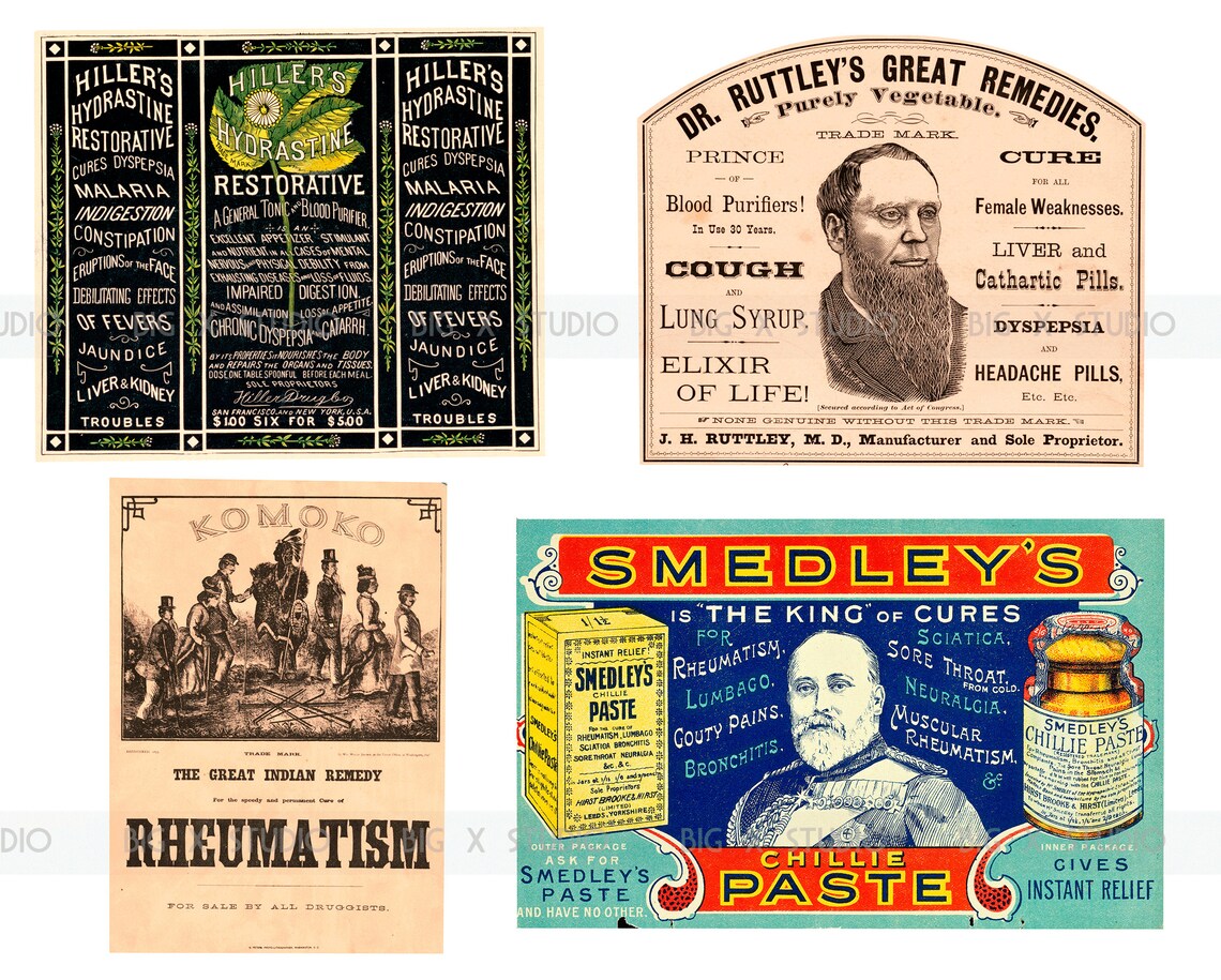 Vintage Medicine Label Images / Digital Download / Commercial | Etsy