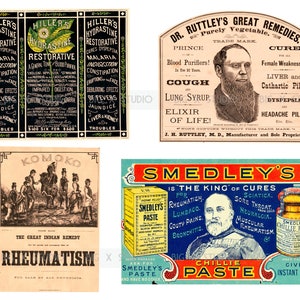 Vintage Medicine Label Images / Digital Download / Commercial Use ...