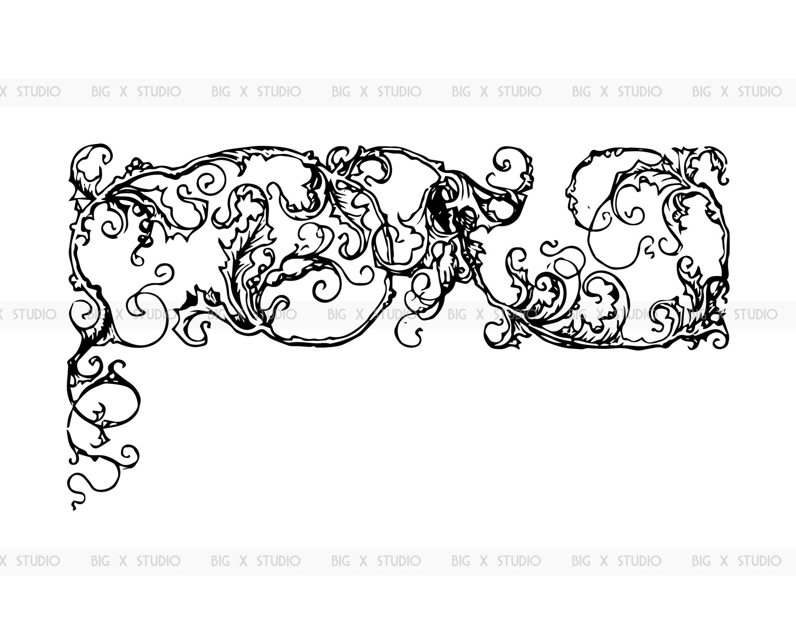 Vintage Vine Leaf SVG Border Frames / Digital Download / - Etsy