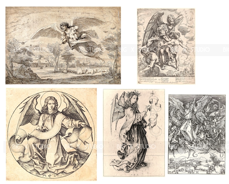 Medieval Gothic Angel Images / Digital Download / Commercial - Etsy