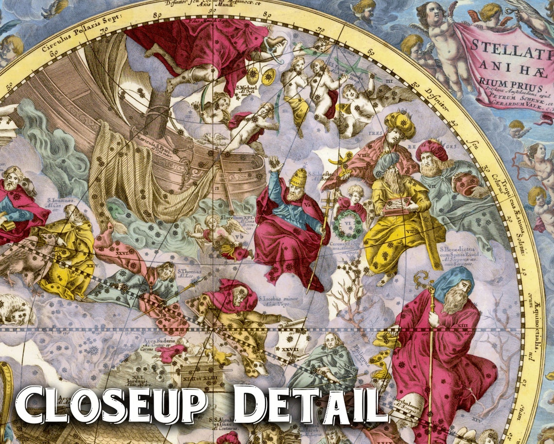 Astrological Star Chart Images Set 2 / Medieval Renaissance Maps ...