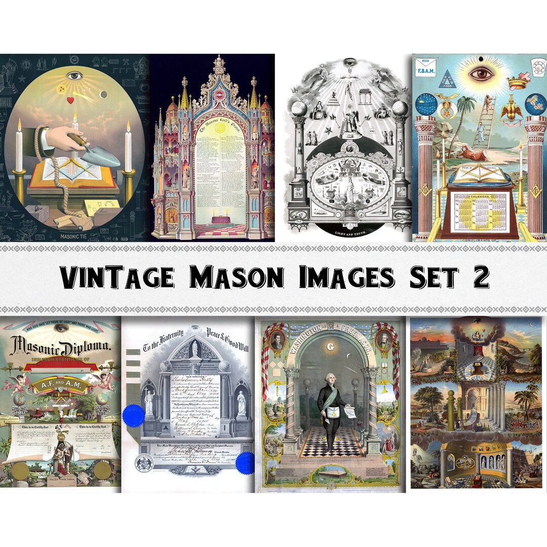 Masonic Symbol Images Set 2 / Digital Download / Commercial Use ...