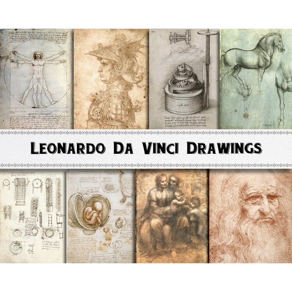 Leonardo Da Vinci Digital Downloads - Etsy