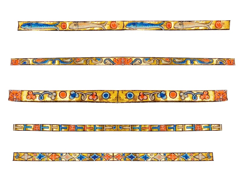 Medieval Gold Leaf Borders: Illuminated Manuscript Clipart (digital ...
