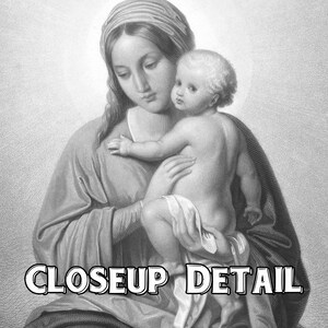 Vintage Virgin Mary Engraving Images / Digital Download / Commercial ...