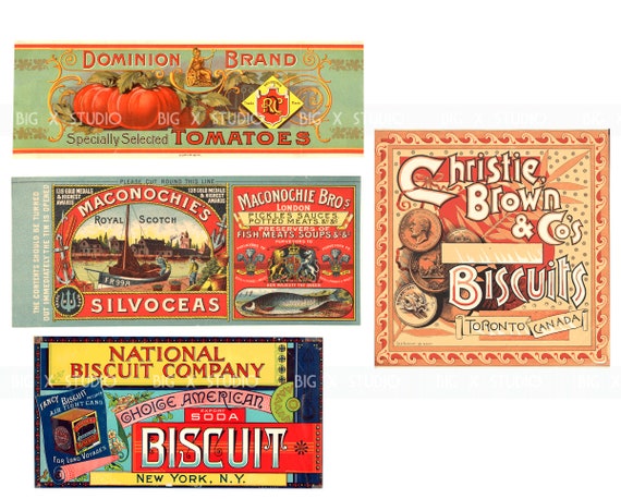 Vintage Food Labels