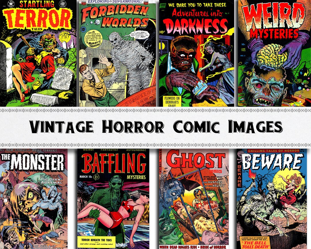 Vintage Horror Comic Images / Digital Download / Commercial - Etsy