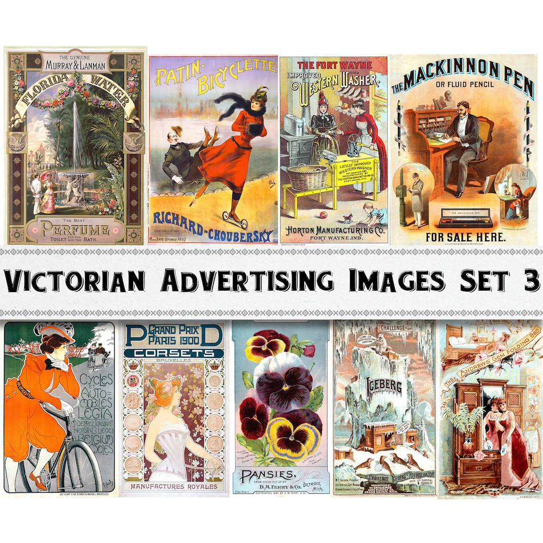 Victorian Advertising Images Set 3 / Digital Download / - Etsy