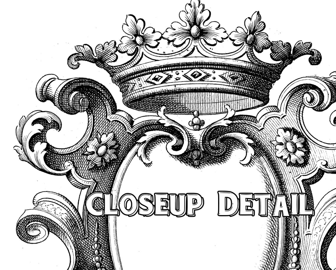 Medieval Cartouche Frame Border Images / Digital Download / Commercial ...