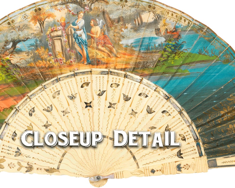 Ornate Victorian Fan Images / Digital Download / Commercial Use ...