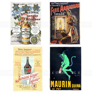 Vintage Alcohol Liquor Advertising Images / Digital Download ...