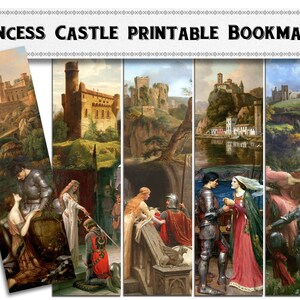 Knight Princess Castle Printable Bookmarks / Digital Download - Etsy