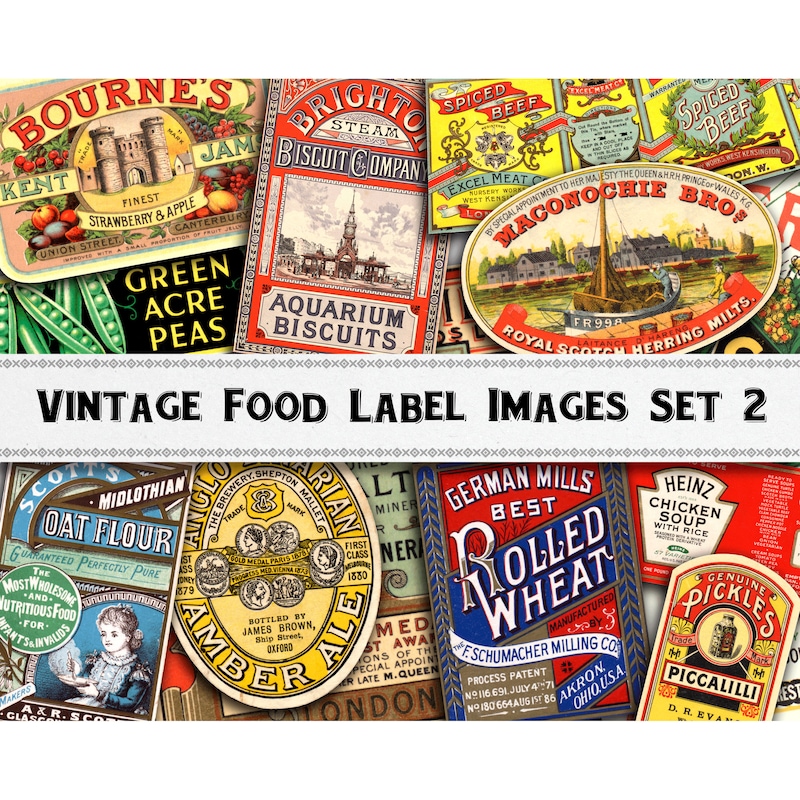 Vintage Can Labels - Etsy
