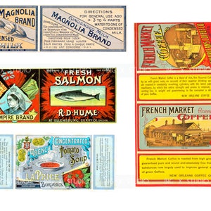 Vintage Food Label Images Set 3 / Digital Download / Commercial Use ...