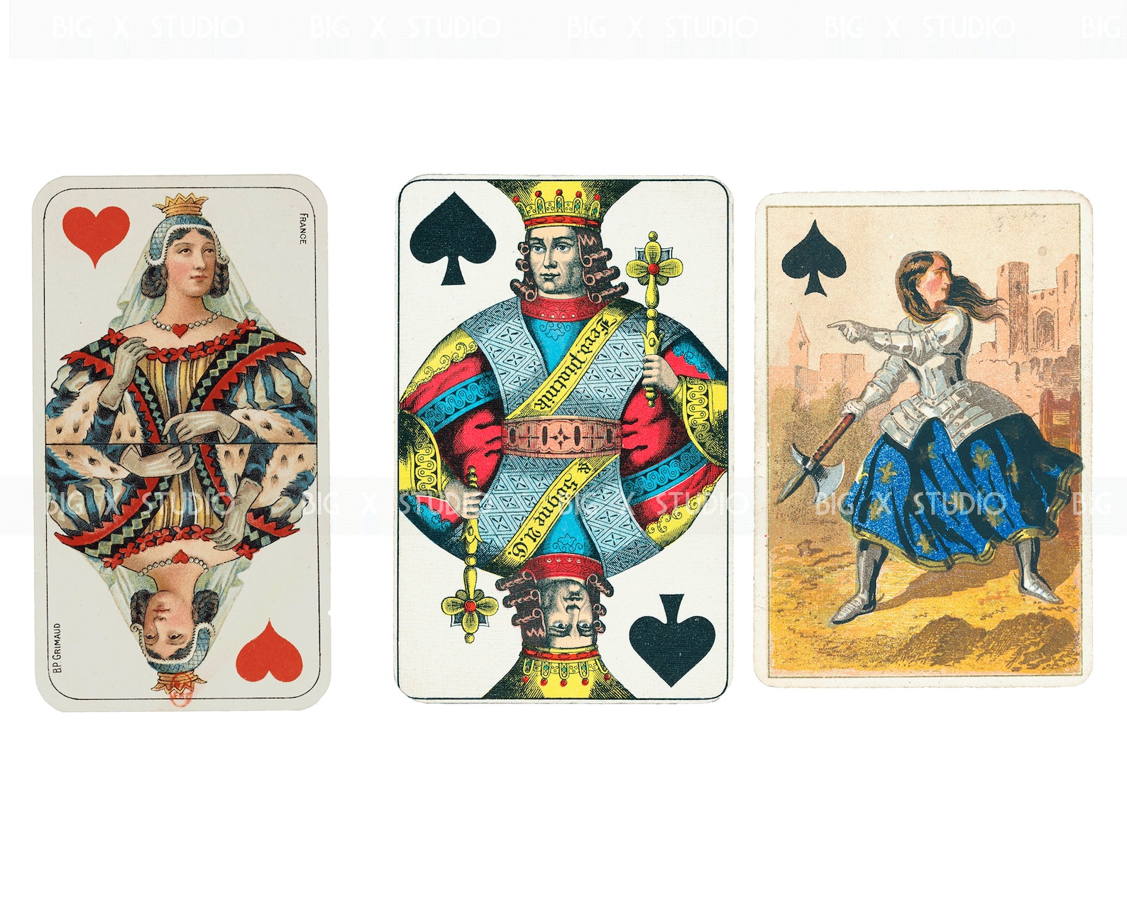Vintage Playing Card Images/ Poker Cards / Digital Download / Ephemera ...