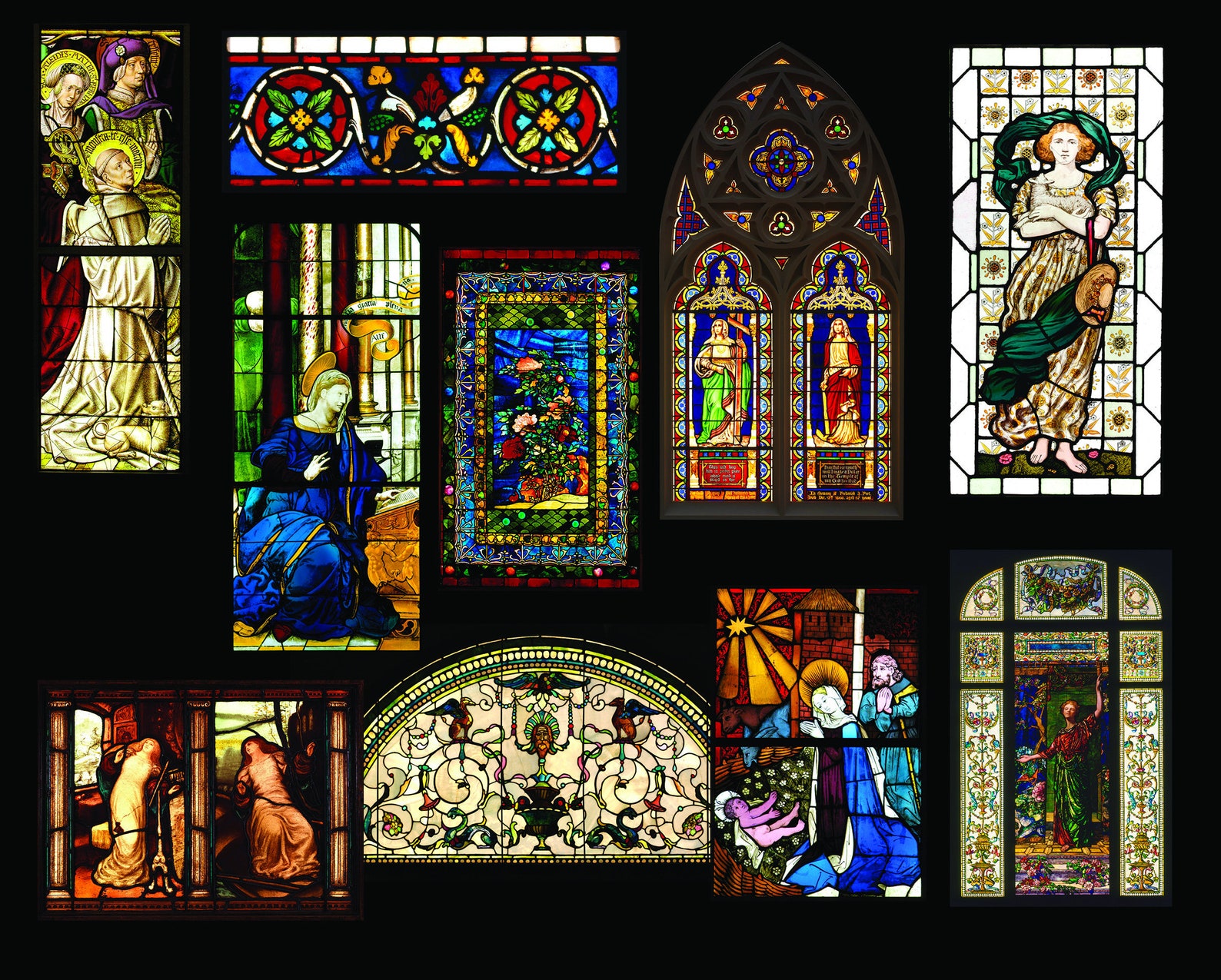 Medieval Renaissance Stained Glass Images / Digital Download / - Etsy