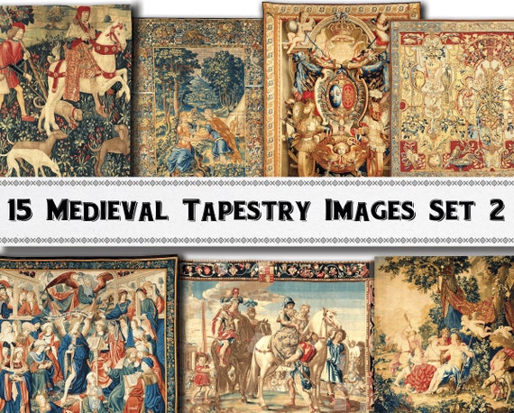 Medieval Renaissance Tapestry Images Set 2 / Digital Download | Etsy