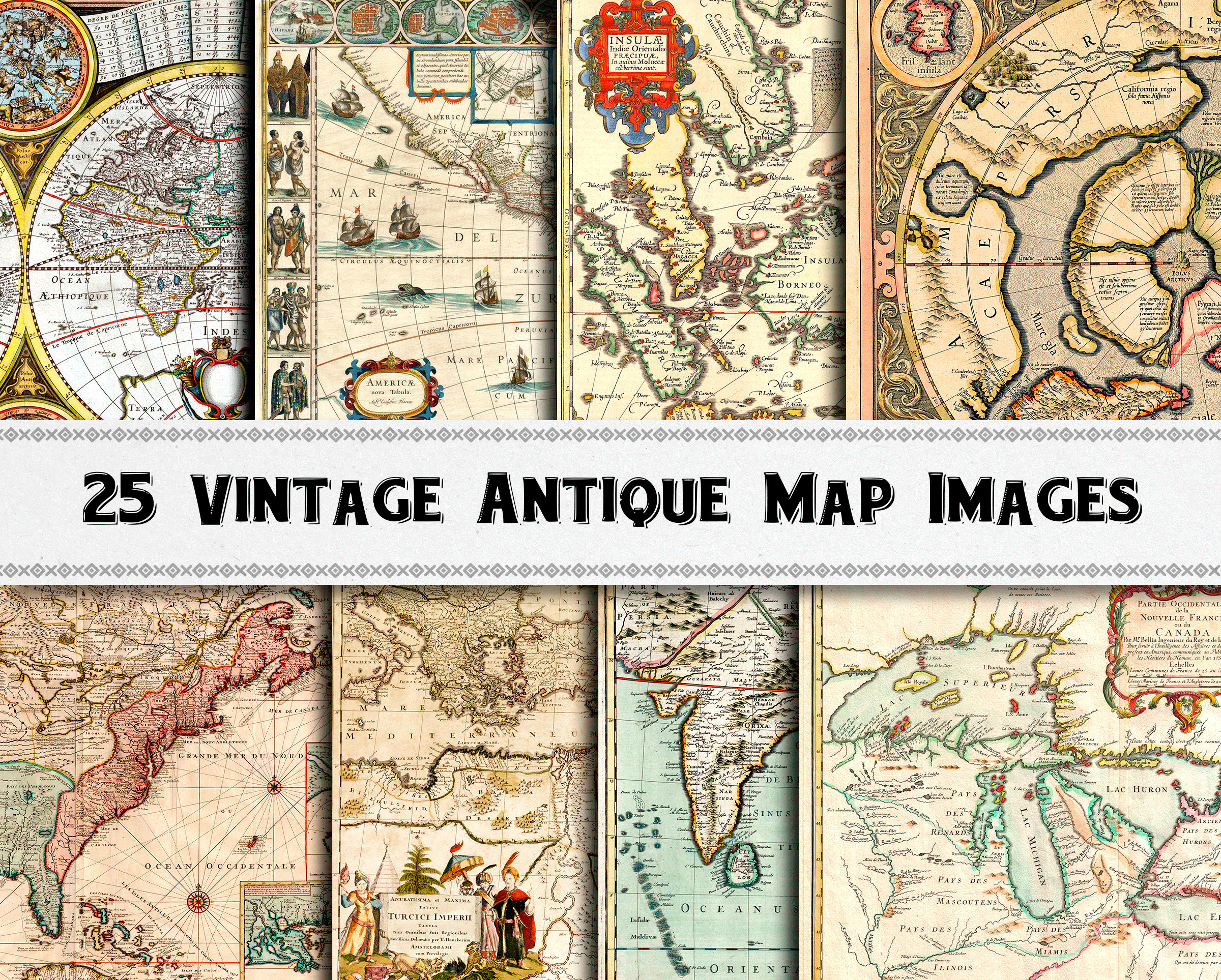 Antique Map Images / Medieval Renaissance Maps / Digital - Etsy UK