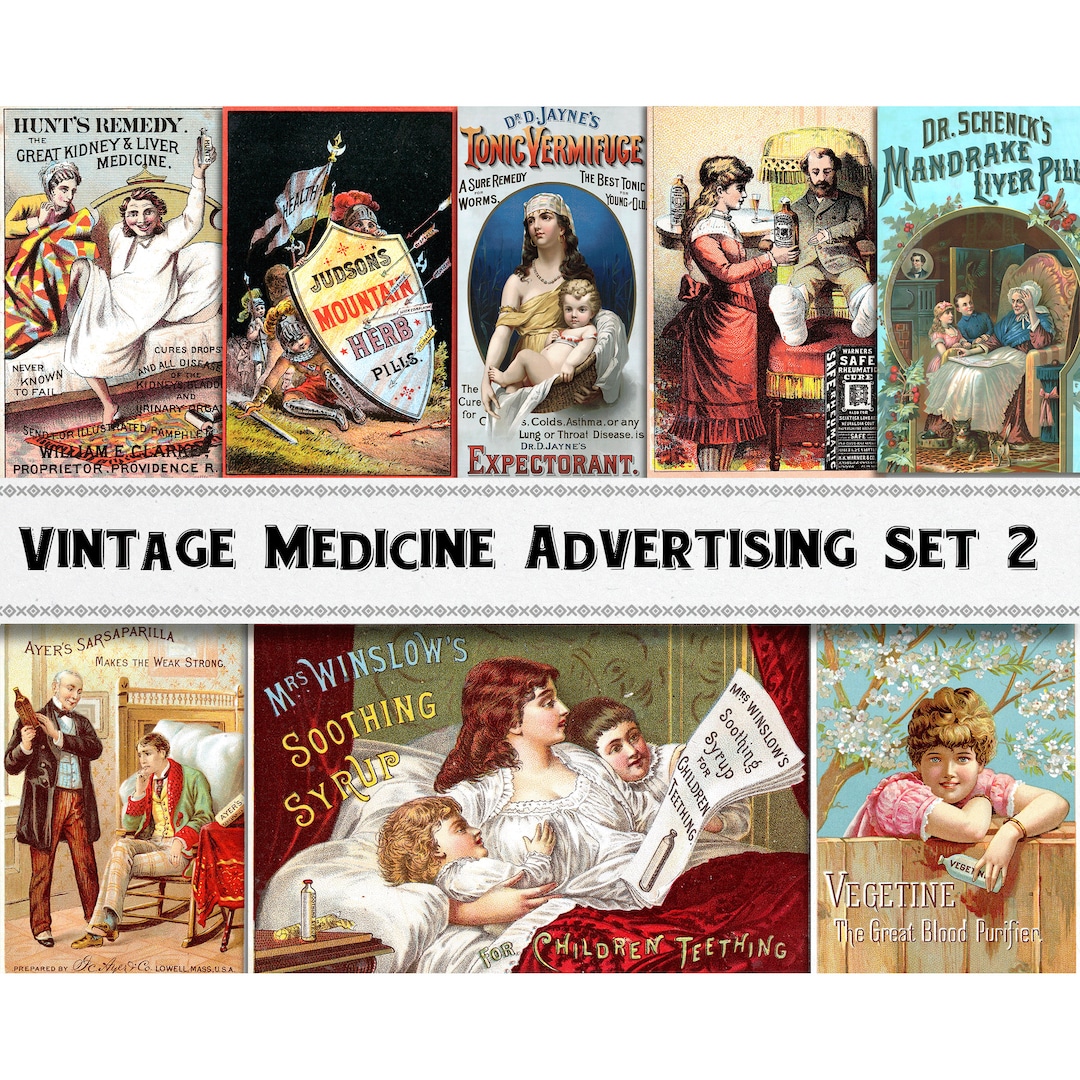 Vintage Medicine Advertising Images Set 2 / Digital Download ...