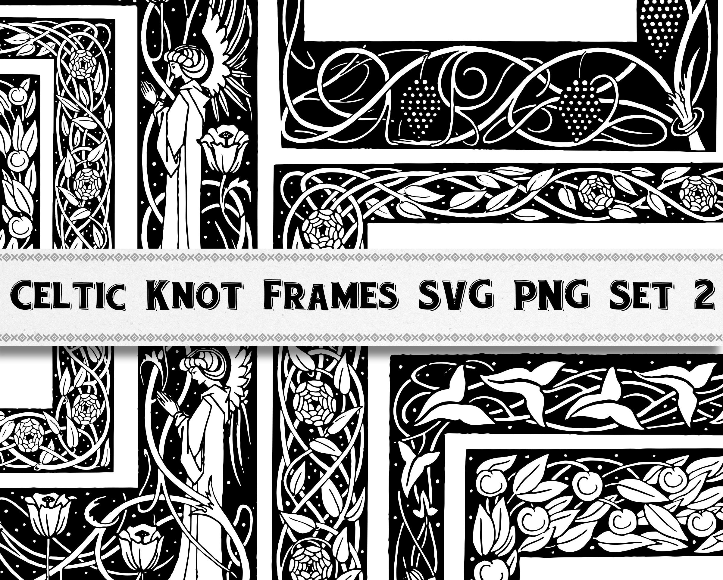 Celtic Knot Wedding Clipart Border