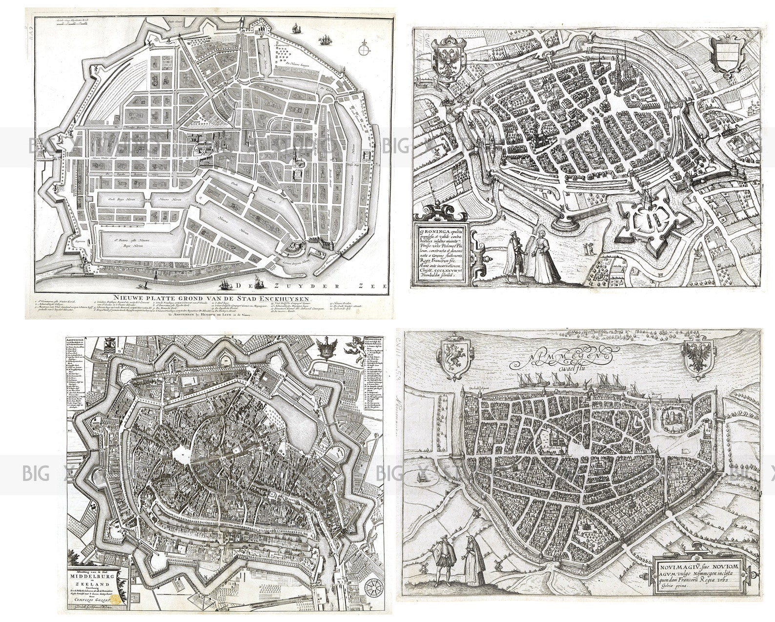 Medieval Walled City Map Images / Digital Download / | Etsy