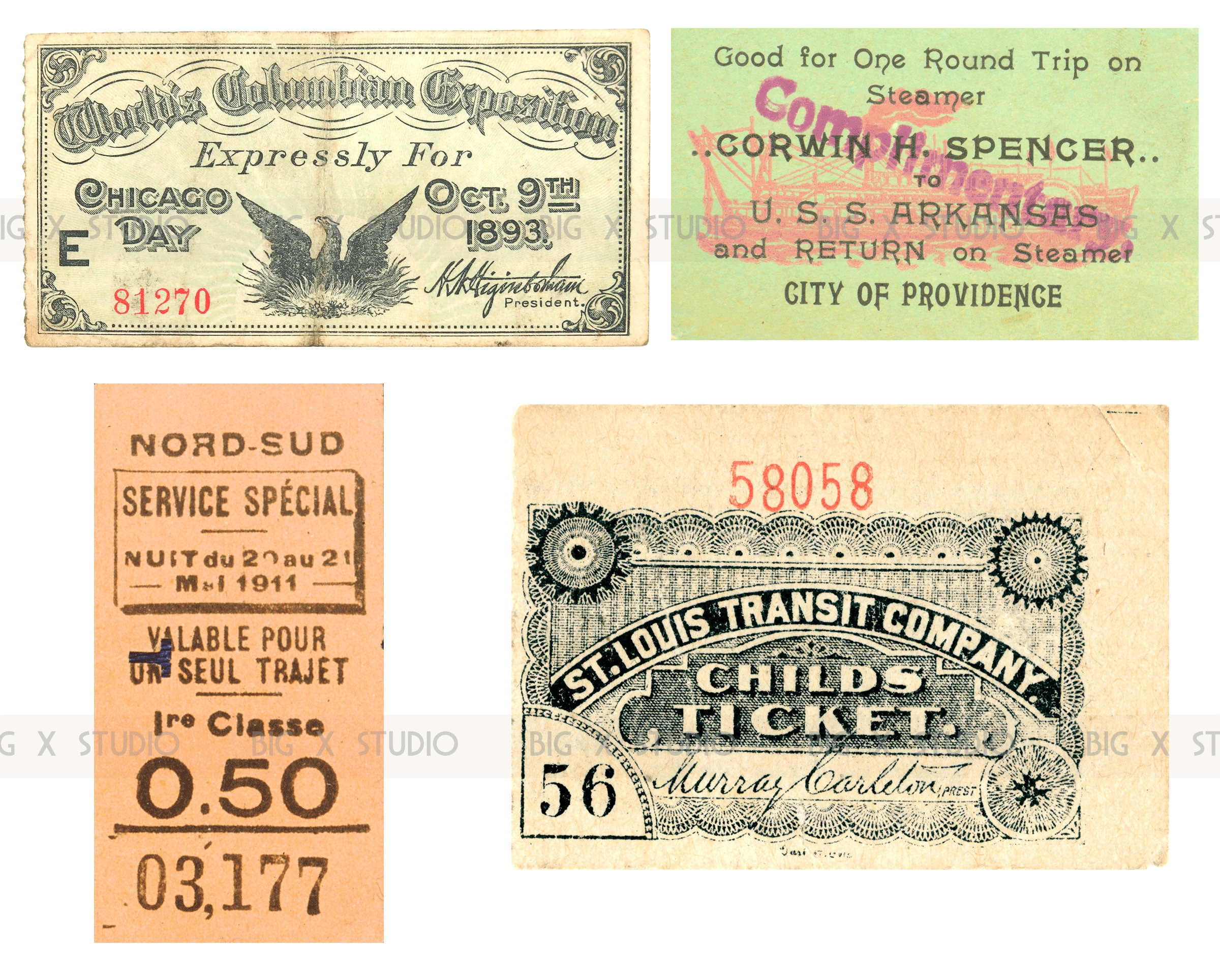 Vintage Victorian Ticket Images / Train Tickets / Ephemera / Commercial ...