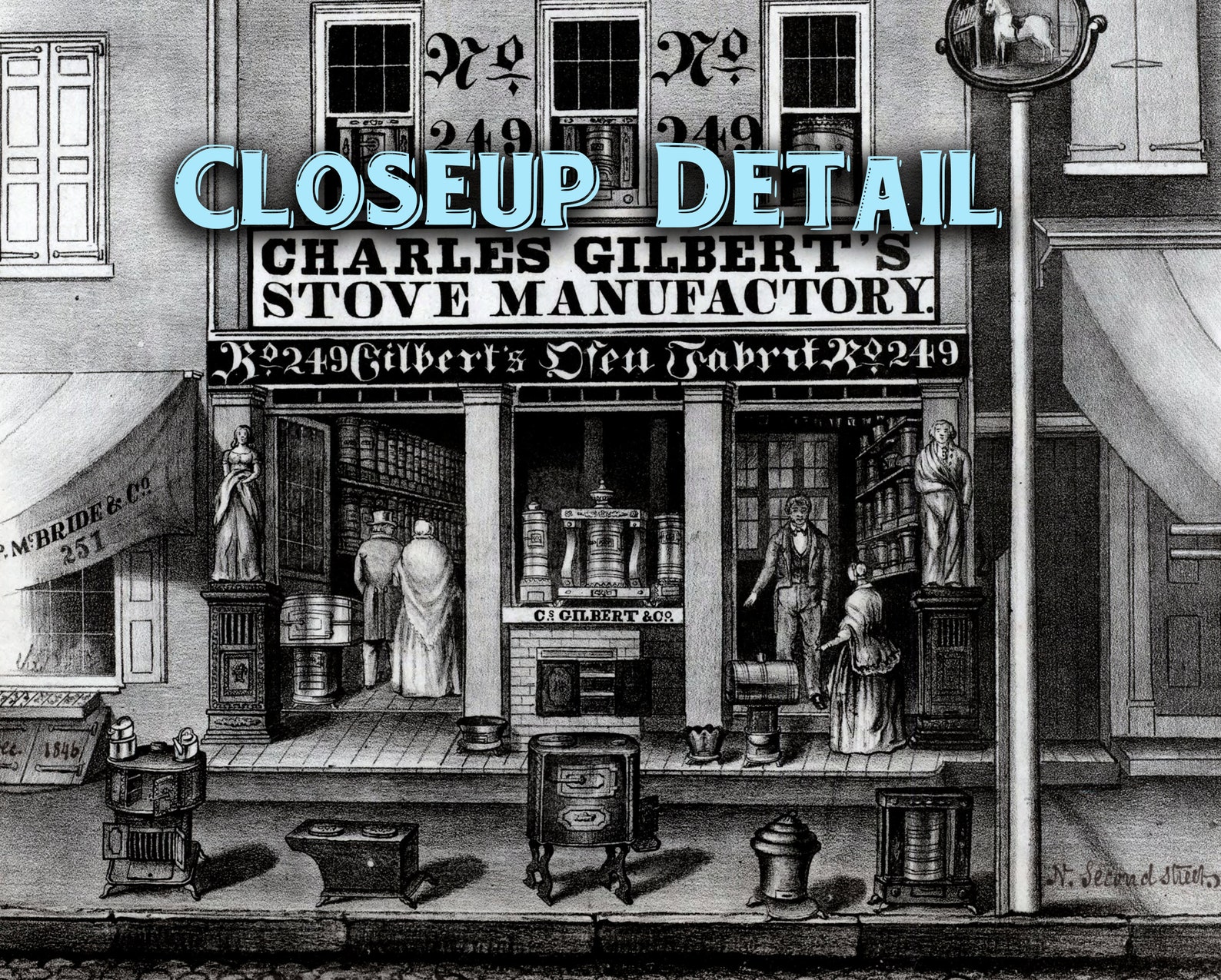 Vintage Victorian Storefront Illustration Images / Digital - Etsy