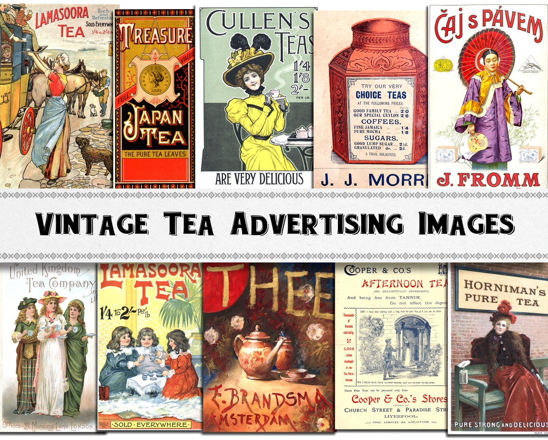 Vintage Tea Advertising Images / Victorian Ephemera / - Etsy