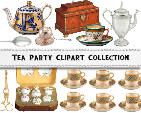 Tea Party Theme PNG Images / Digital Download / Commercial Use | Etsy