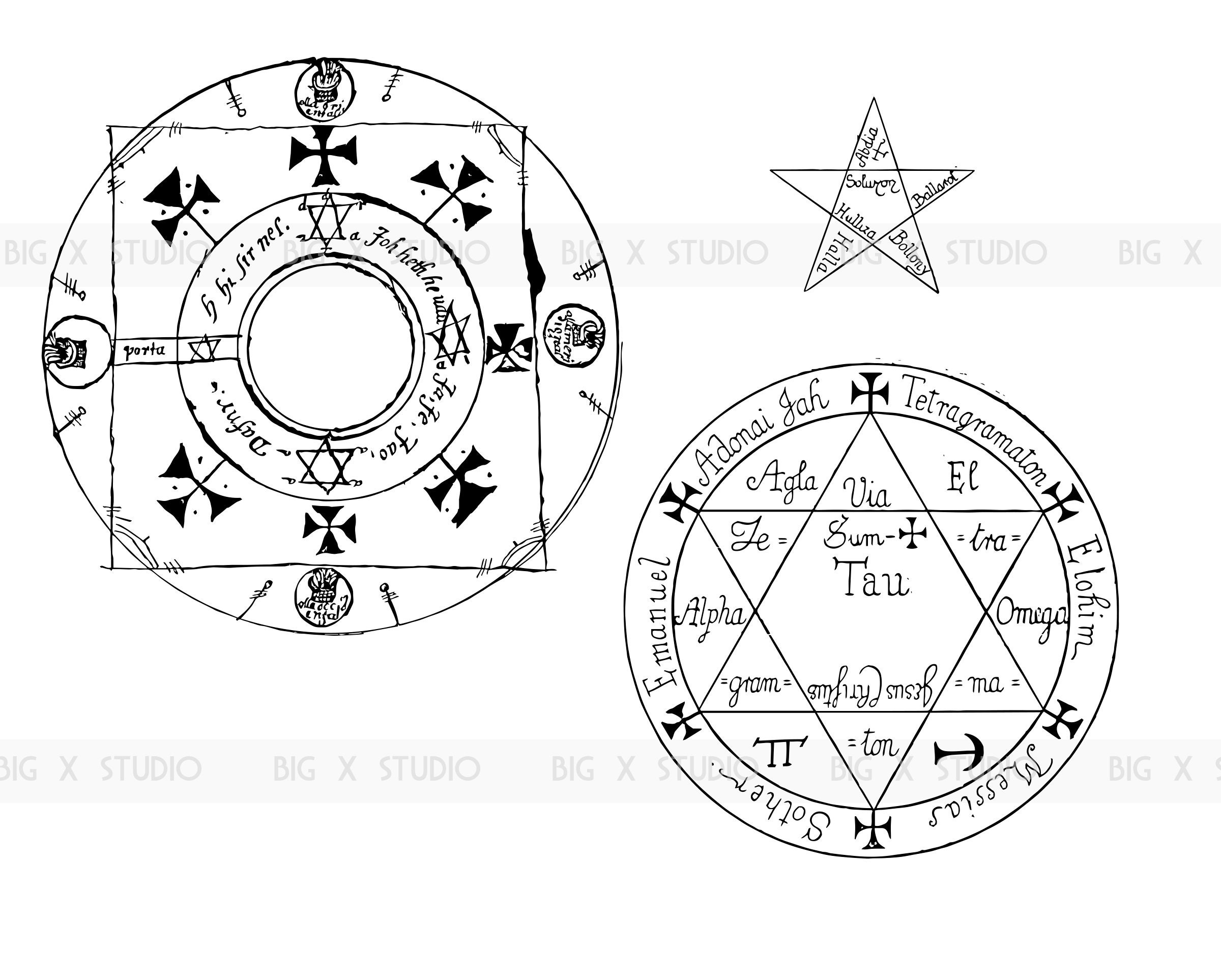 Arcane Magic Symbol Photoshop Brushes / Digital Download / Commercial ...