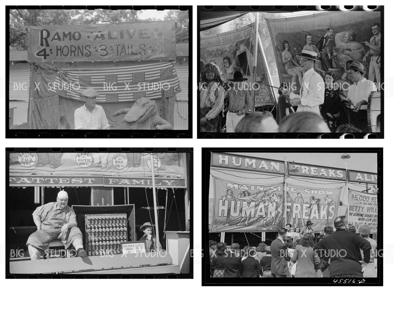 Carnival Freakshow Photo Collection / Digital Download / Commercial Use ...
